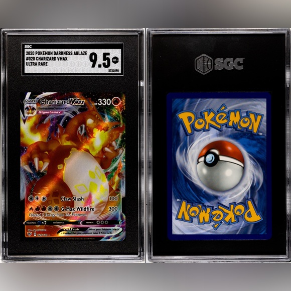 Pokemon | Other | Charizard Vmax 289 Darkness Ablaze Graded Sgc 95mt Pokemon Card | Poshmark